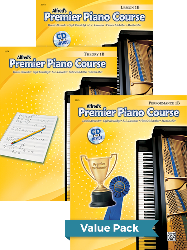 Premier Piano Course, Lesson, Theory & Performance 1B 2012 (Value Pack): | Alfred Music