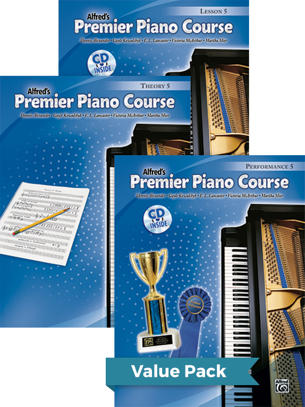 Premier Piano Course, Lesson, Theory & Performance 5 2012 (Value Pack): | Alfred Music