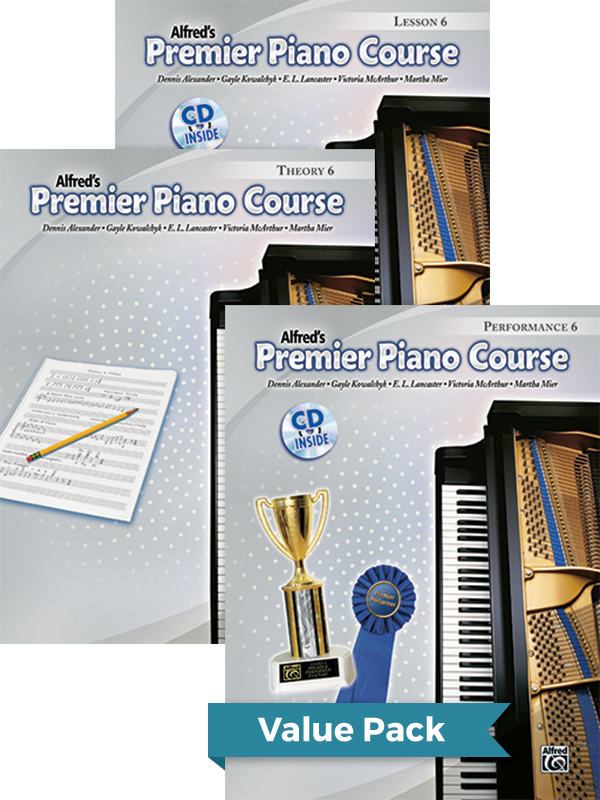 Premier Piano Course, Lesson, Theory & Performance 6 2012 (Value Pack ...