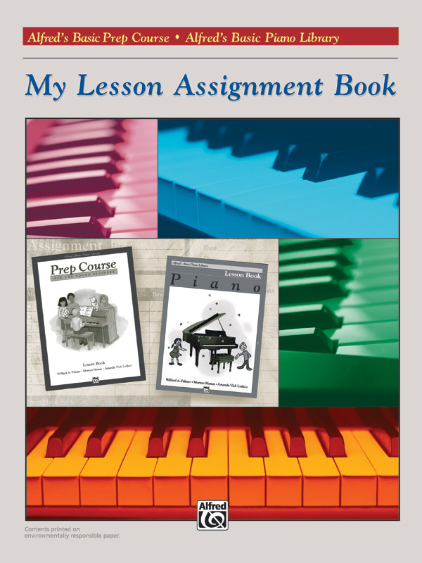 My Lesson Assignment Book: Piano Book | Sheet Music
