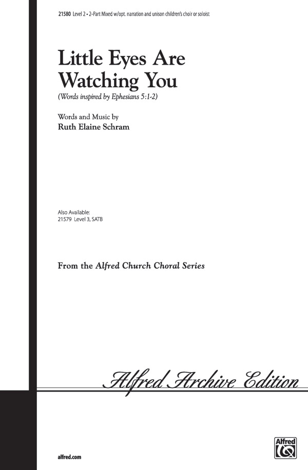 Little Eyes Are Watching You 2 Part Mixed with Opt Narration And Children s Or Soloist little-eyes-are-watching-you-2-part-mixed-with-opt-narration-and-children-s-or-soloist