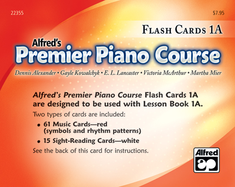 Premier Piano Course, Flash Cards 1A: Piano Flash Cards | Alfred Music