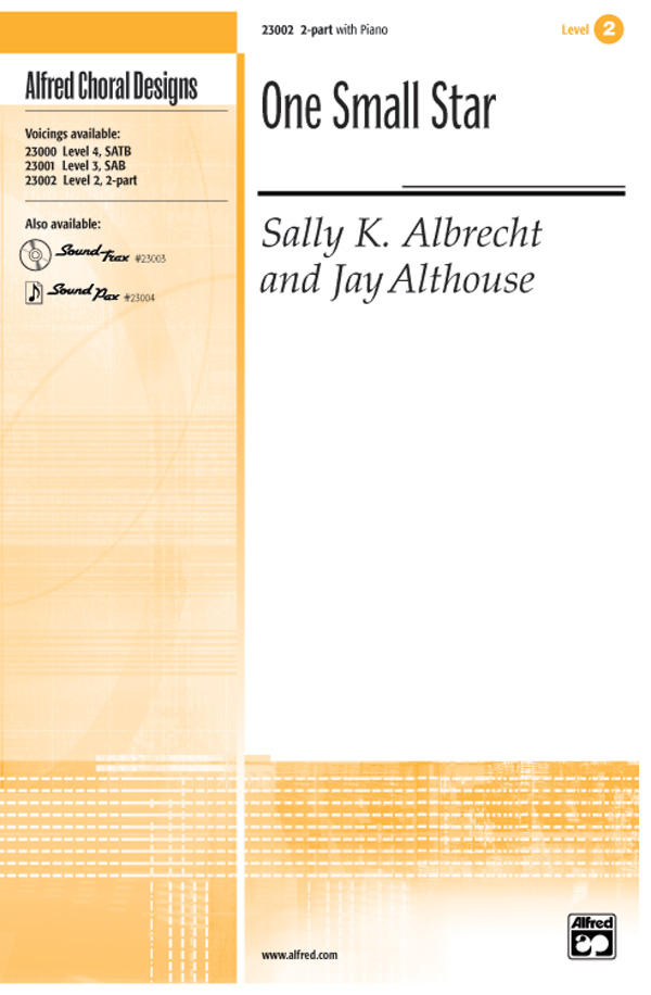 One Small Star: 2-Part Choral Octavo: Jay Althouse | Sheet Music