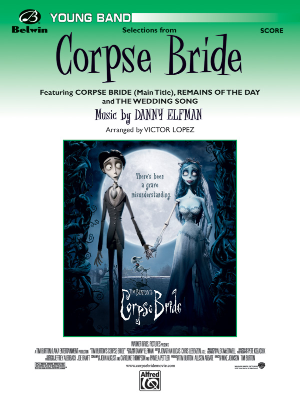 Corpse Bride, Selections from: Concert Band Conductor Score: Danny ...