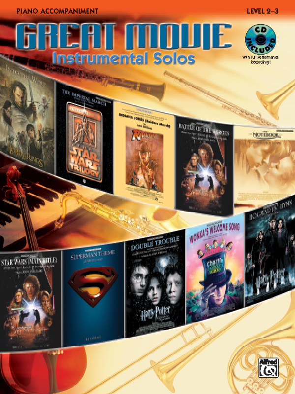Great Movie Instrumental Solos: Piano Acc. (Instrumental) Book & CD ...