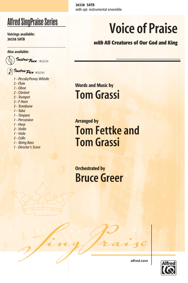 Voice of Praise: SATB Choral Octavo: Tom Grassi | Sheet Music