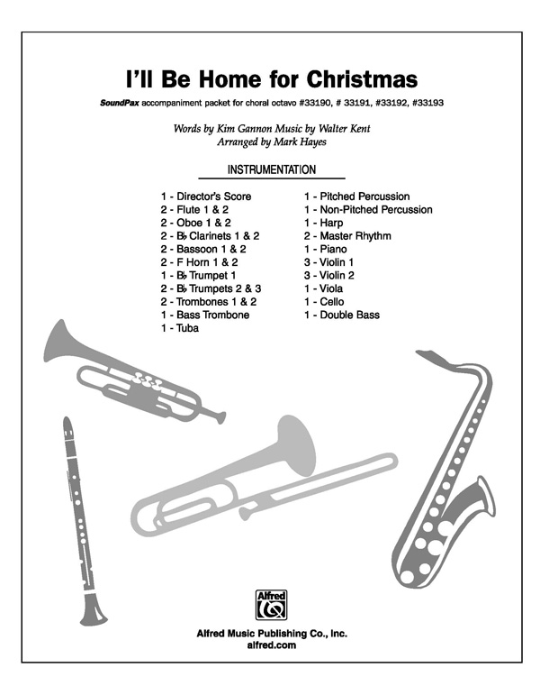 I'll Be Home for Christmas: Master Rhythm: Master Rhythm Part - Digital ...