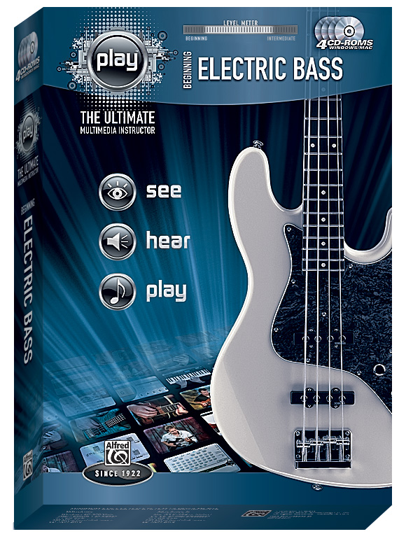 Alfreds Play Beginning Electric Bass Bass Guitar Cd Rom Alfred Music