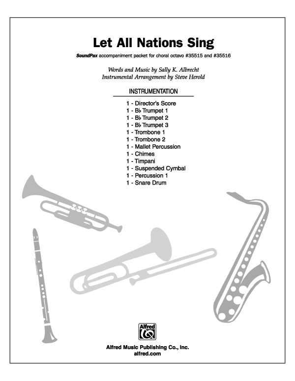 Let All Nations Sing: 2nd B-flat Trumpet: 2nd B-flat Trumpet Part - Digital Sheet Music Download
