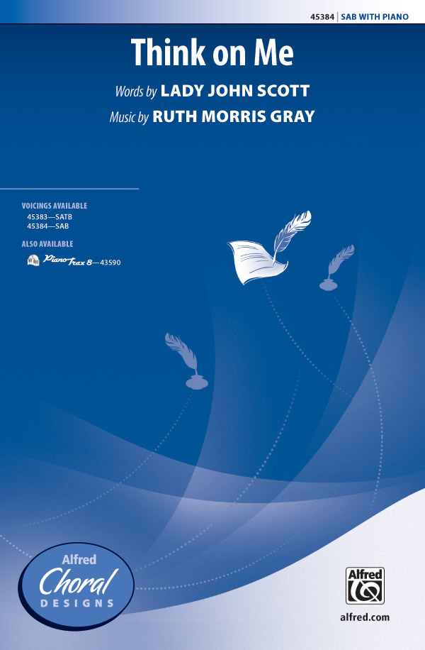 Think on Me: SAB Choral Octavo: Ruth Morris Gray - Digital Sheet Music ...
