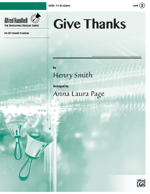 Give Thanks: Handbells 3-5 Octaves & Handchimes Sheet: Henry Smith ...