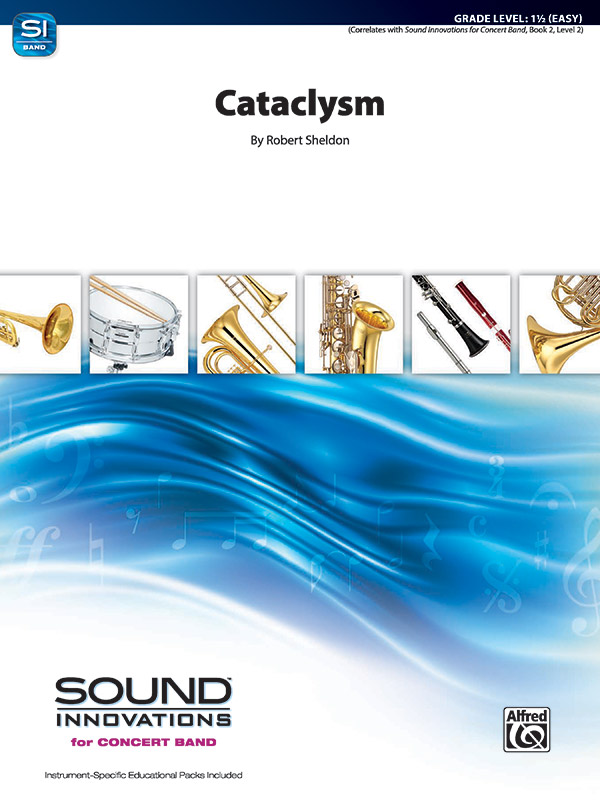 Cataclysm: Concert Band Conductor Score & Parts - Digital Sheet Music Download: Robert Sheldon