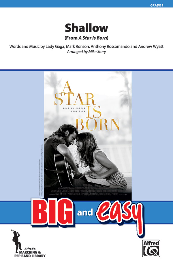 Shallow: Marching Band Conductor Score & Parts: Lady Gaga - Digital Sheet Music Download