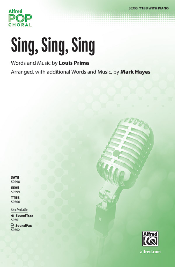 Sing, Sing, Sing: TTBB Choral Octavo: Louis Prima | Sheet Music
