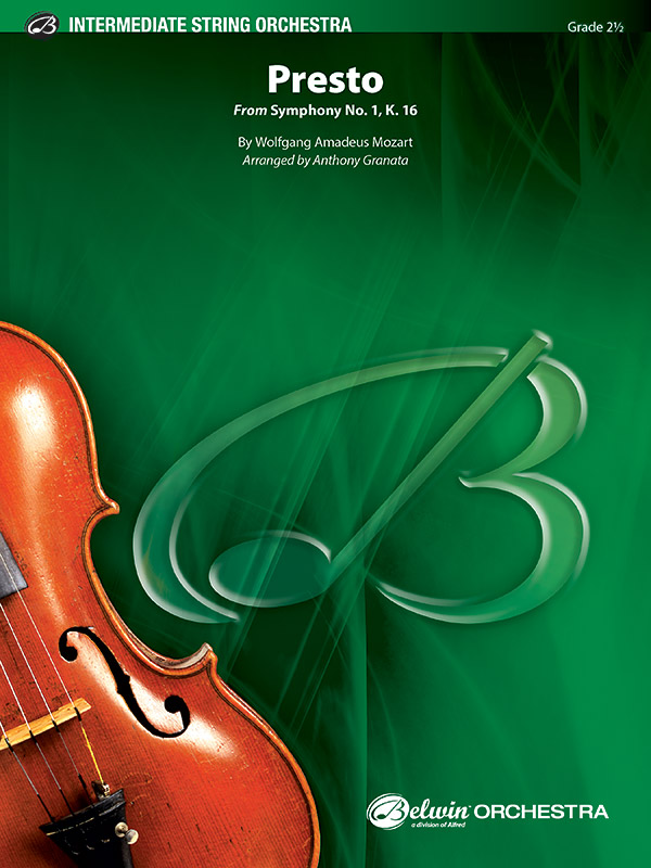 Presto: String Orchestra Conductor Score & Parts: Wolfgang Amadeus ...