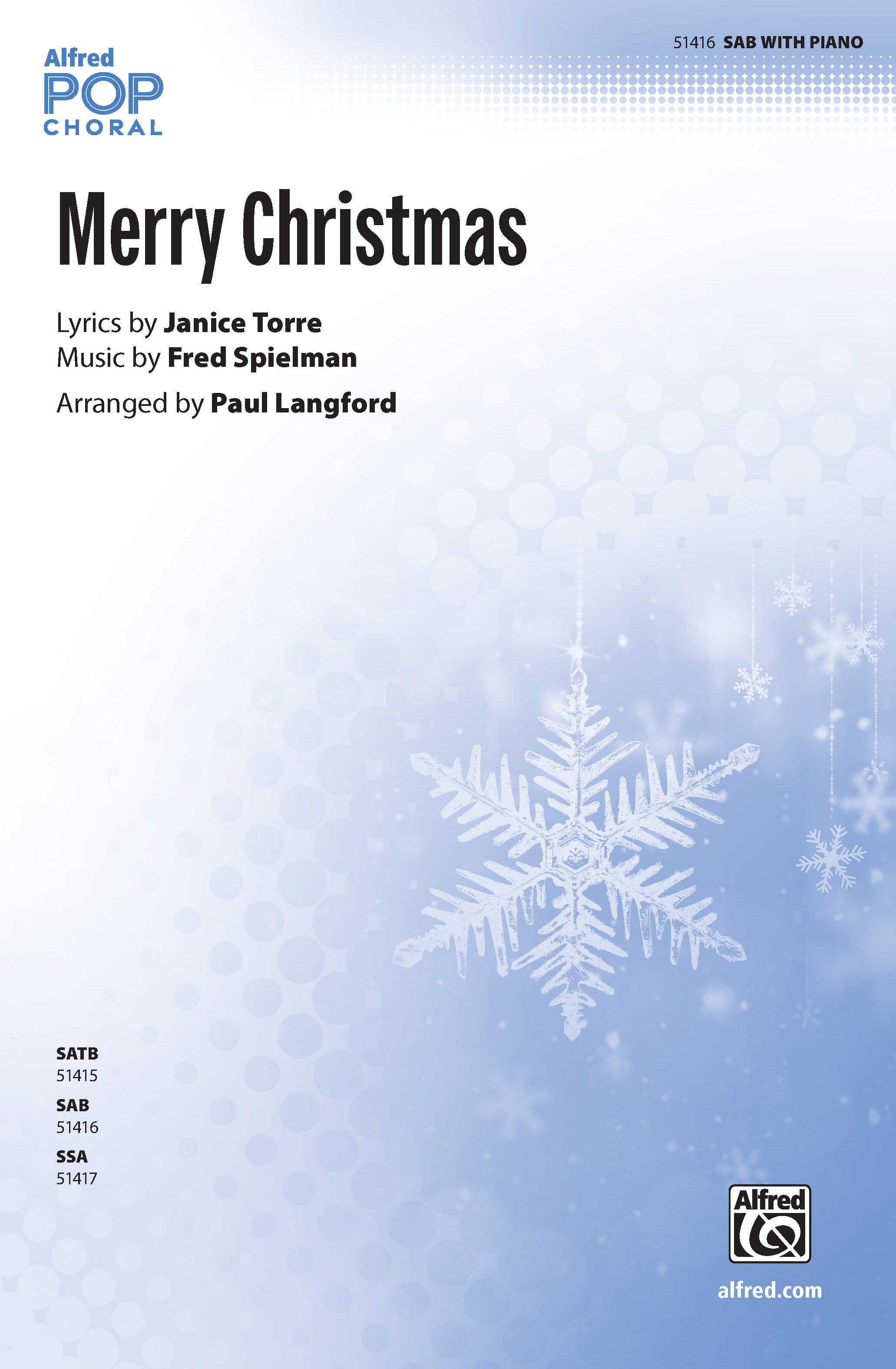 Merry Christmas: SAB Choral Octavo: Janice Torre - Digital Sheet Music ...