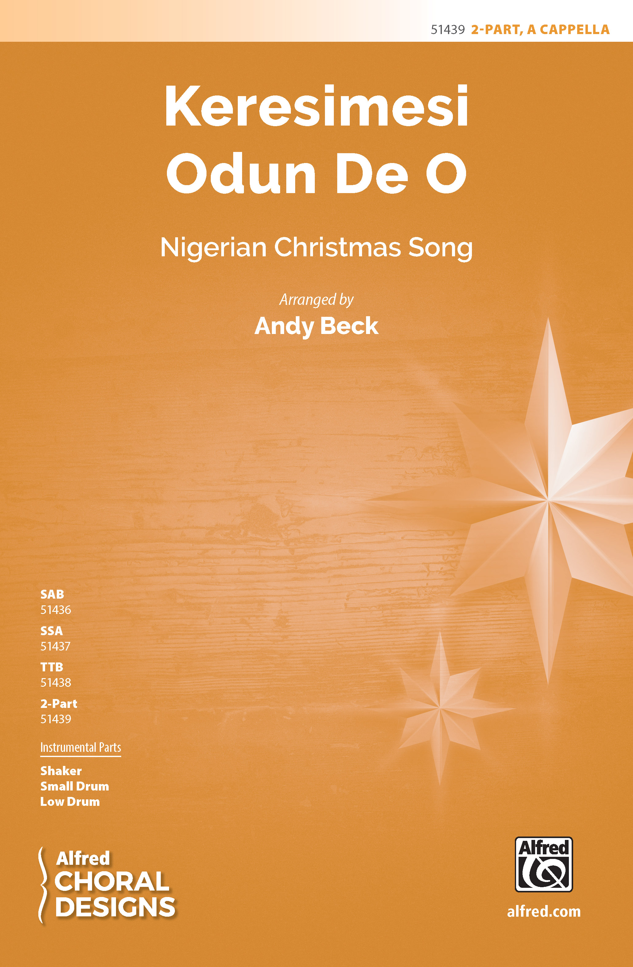 Keresimesi Odun De O: 2-Part a cappella Choral Octavo - Digital Sheet Music Download