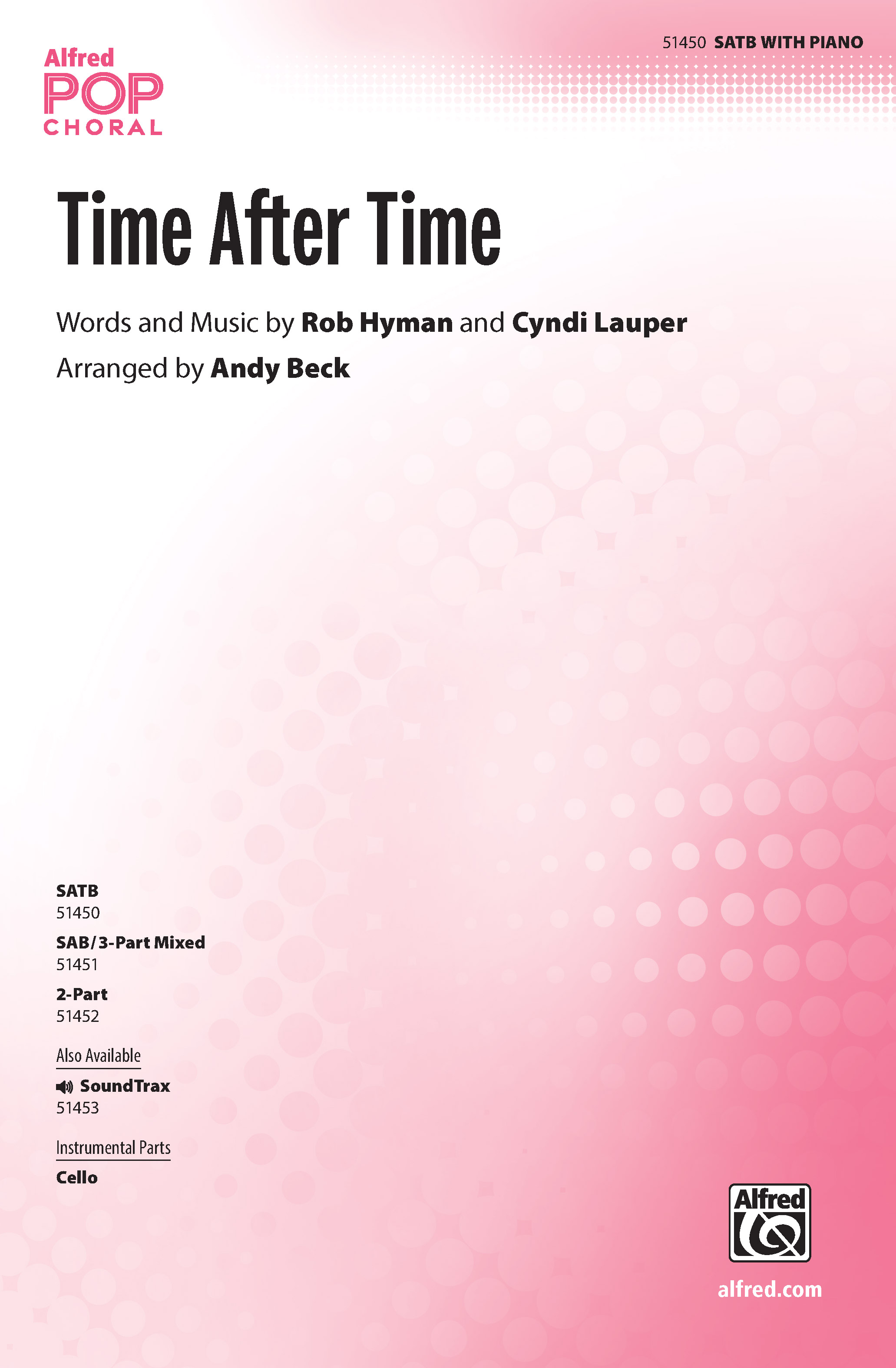 Time After Time: SATB Choral Octavo: Cyndi Lauper | Sheet Music