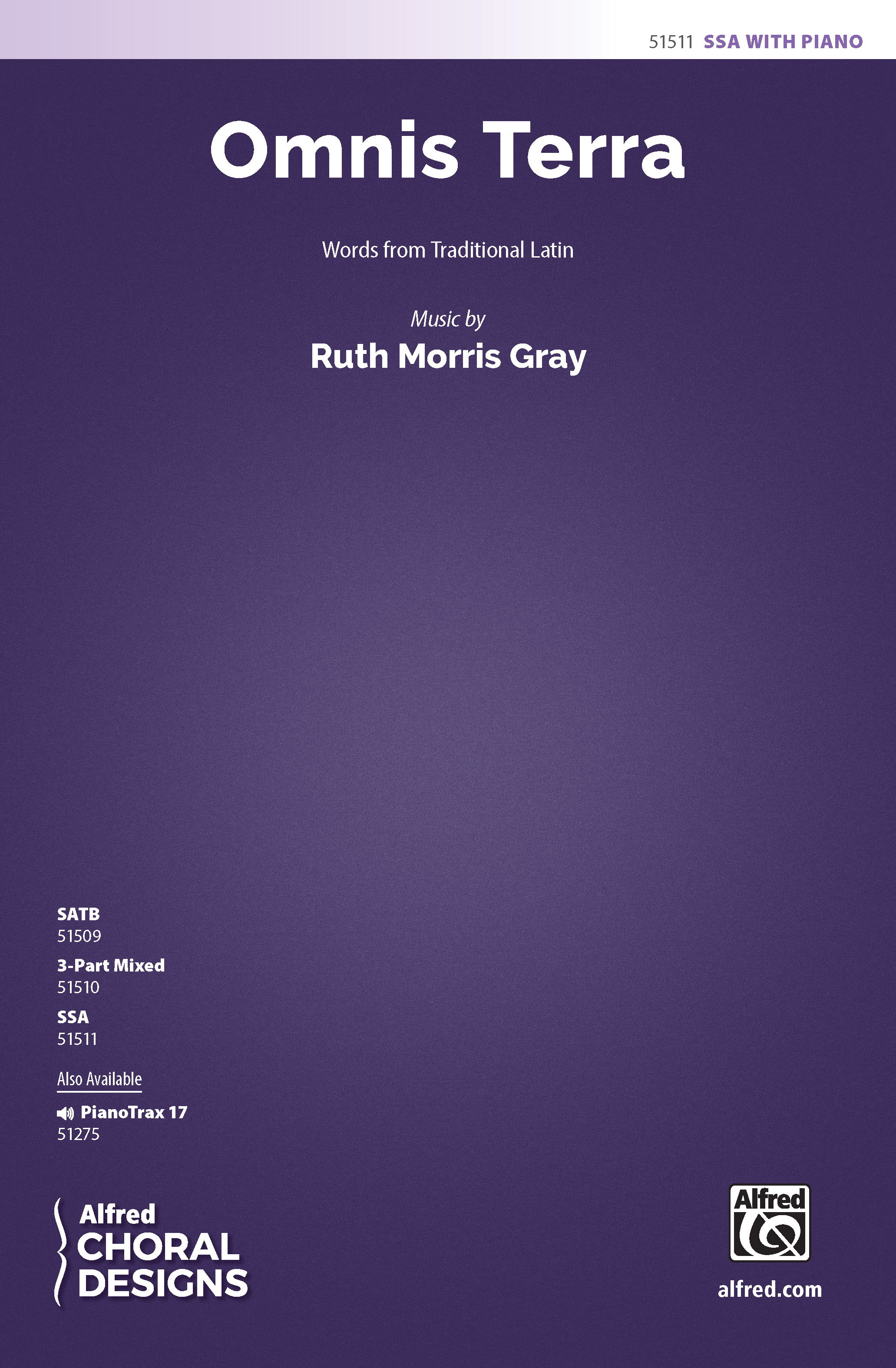 Omnis Terra: SSA Choral Octavo: Ruth Morris Gray - Digital Sheet Music Download