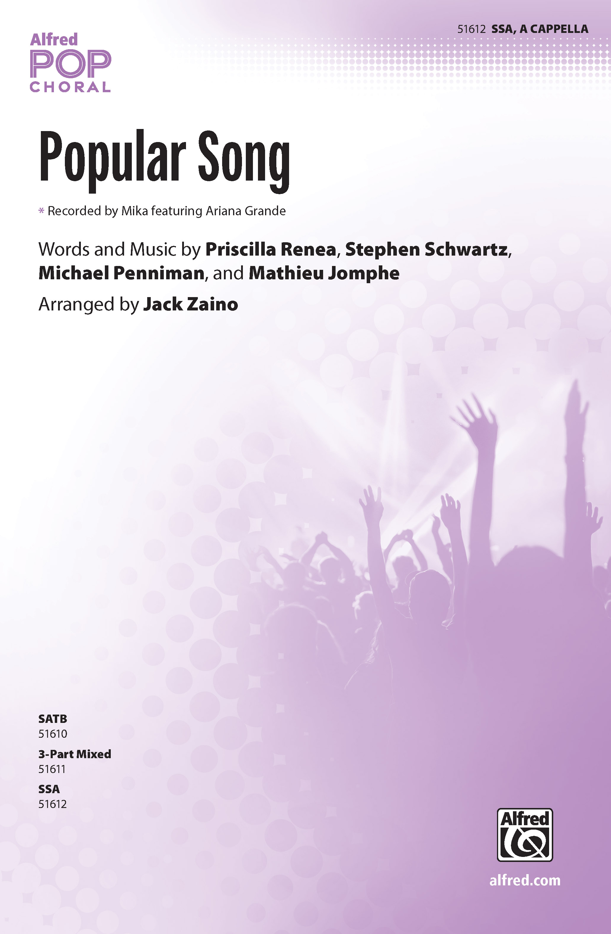 Popular Song: SSA a cappella Choral Octavo: Stephen Schwartz - Digital ...
