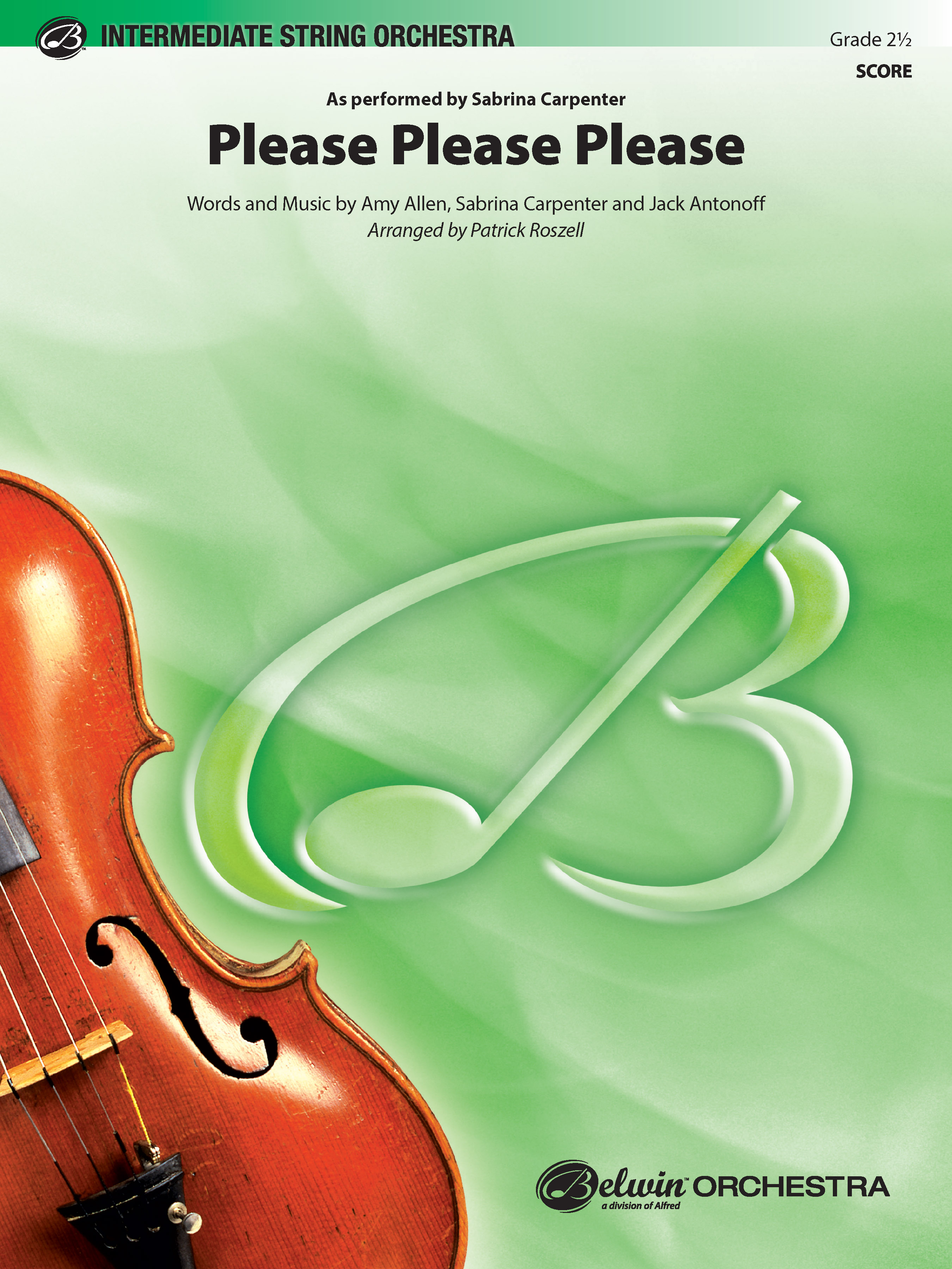 Please Please Please: String Orchestra Conductor Score: Amy Allen ...