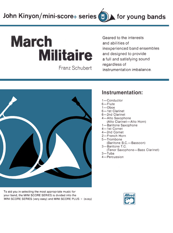 March Militaire: Score: Concert Band Score - Digital Sheet Music Download