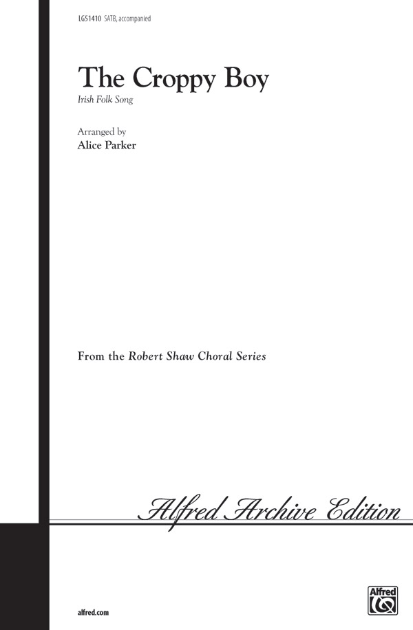 The Croppy Boy: SATB Choral Octavo - Digital Sheet Music Download