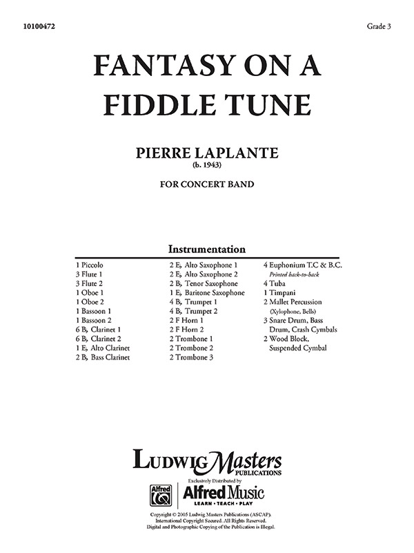 Fantasy on a Fiddle Tune: : Pierre LaPlante