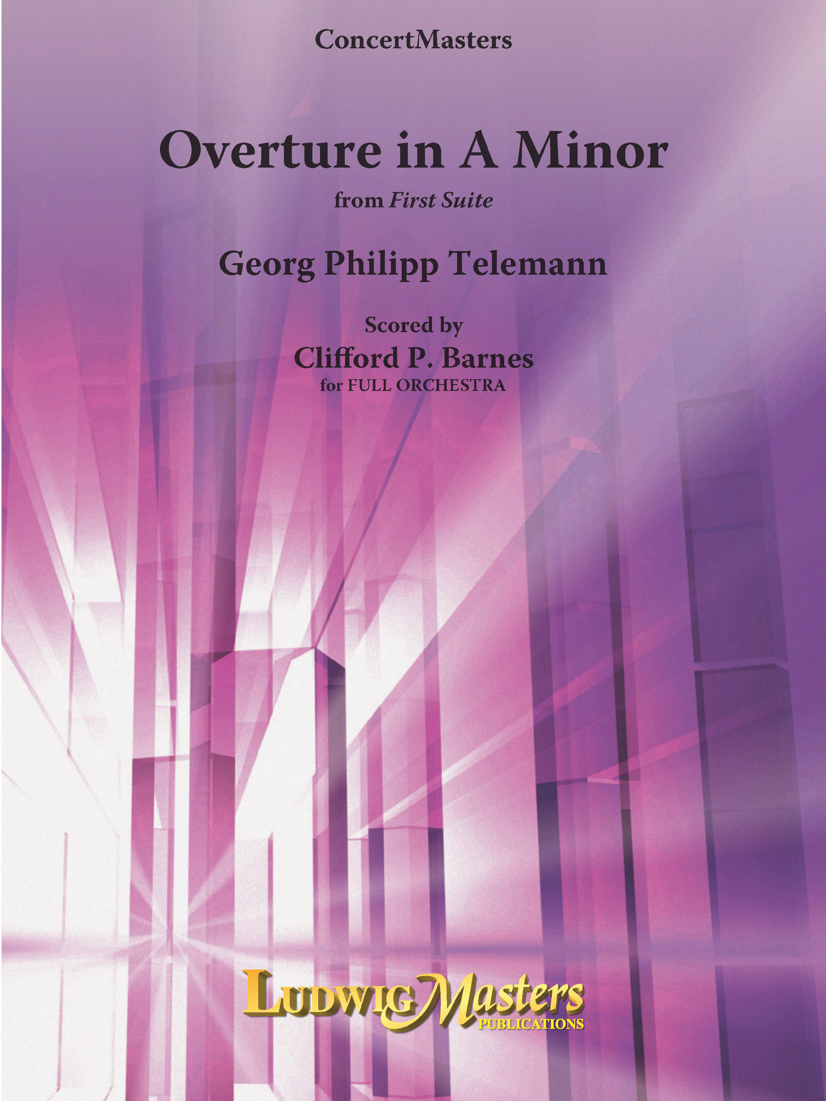 Overture in A minor from First Suite: Full Orchestra, Score and parts ...