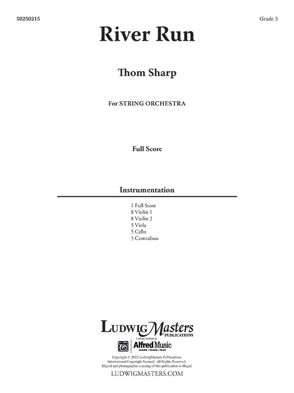 River Run: String Orchestra Conductor Score: Thom Sharp | Sheet Music