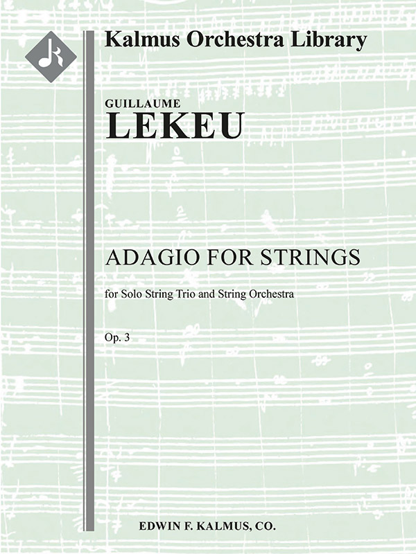 Adagio for Strings, Op. 3: String Orchestra, Solo Strings with Ensemble ...