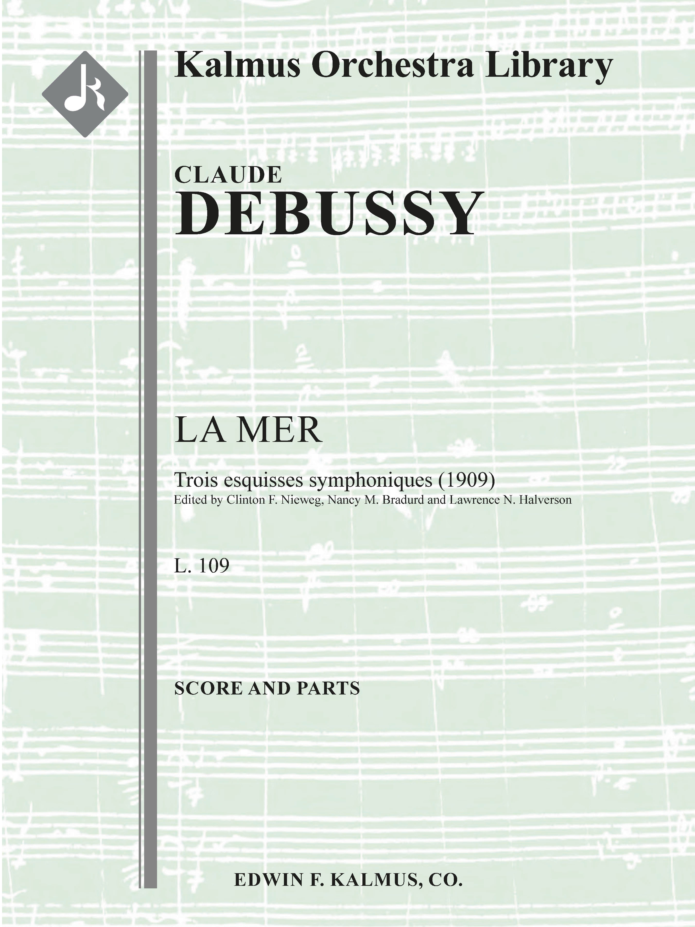 La Mer (1909 version): Conductor Score & Parts: Claude Debussy | Sheet ...