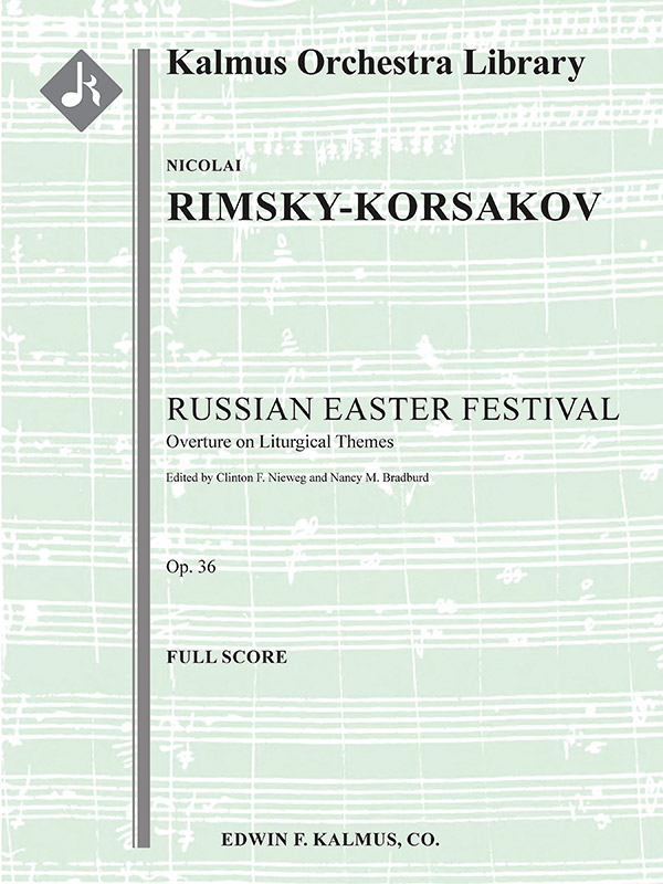 Russian Easter Overture, Op. 36: Conductor Score: Nicolai Rimsky ...
