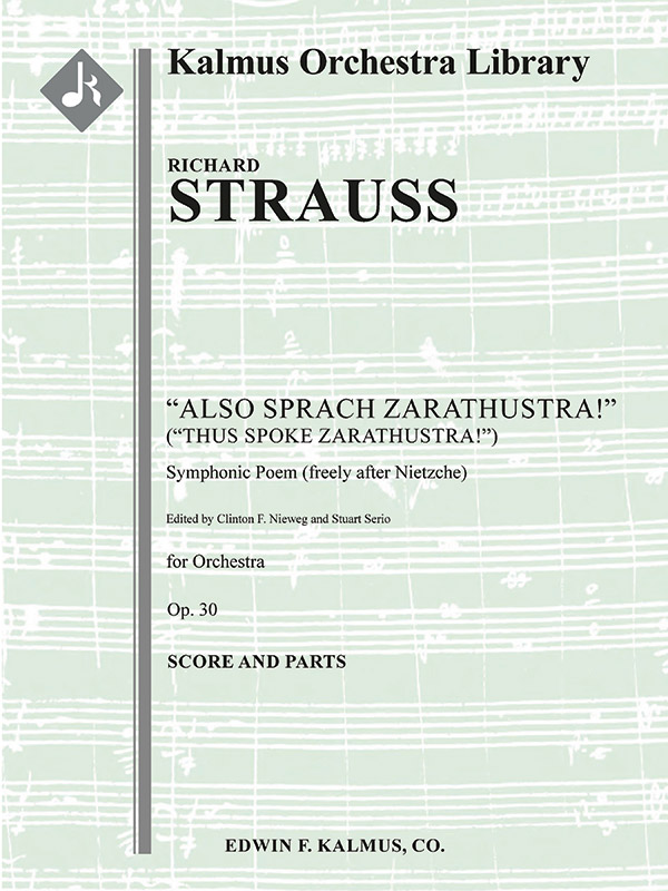 Also Sprach Zarathustra, Op. 30: Full Orchestra Conductor Score and ...