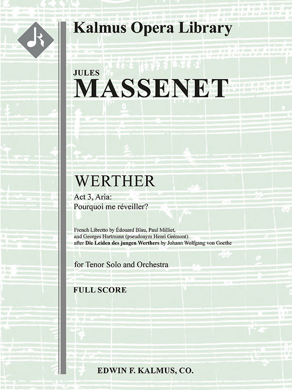 Werther: Act 3, Aria: Pourquoi me reveiller (tenor; excerpt): Serious ...