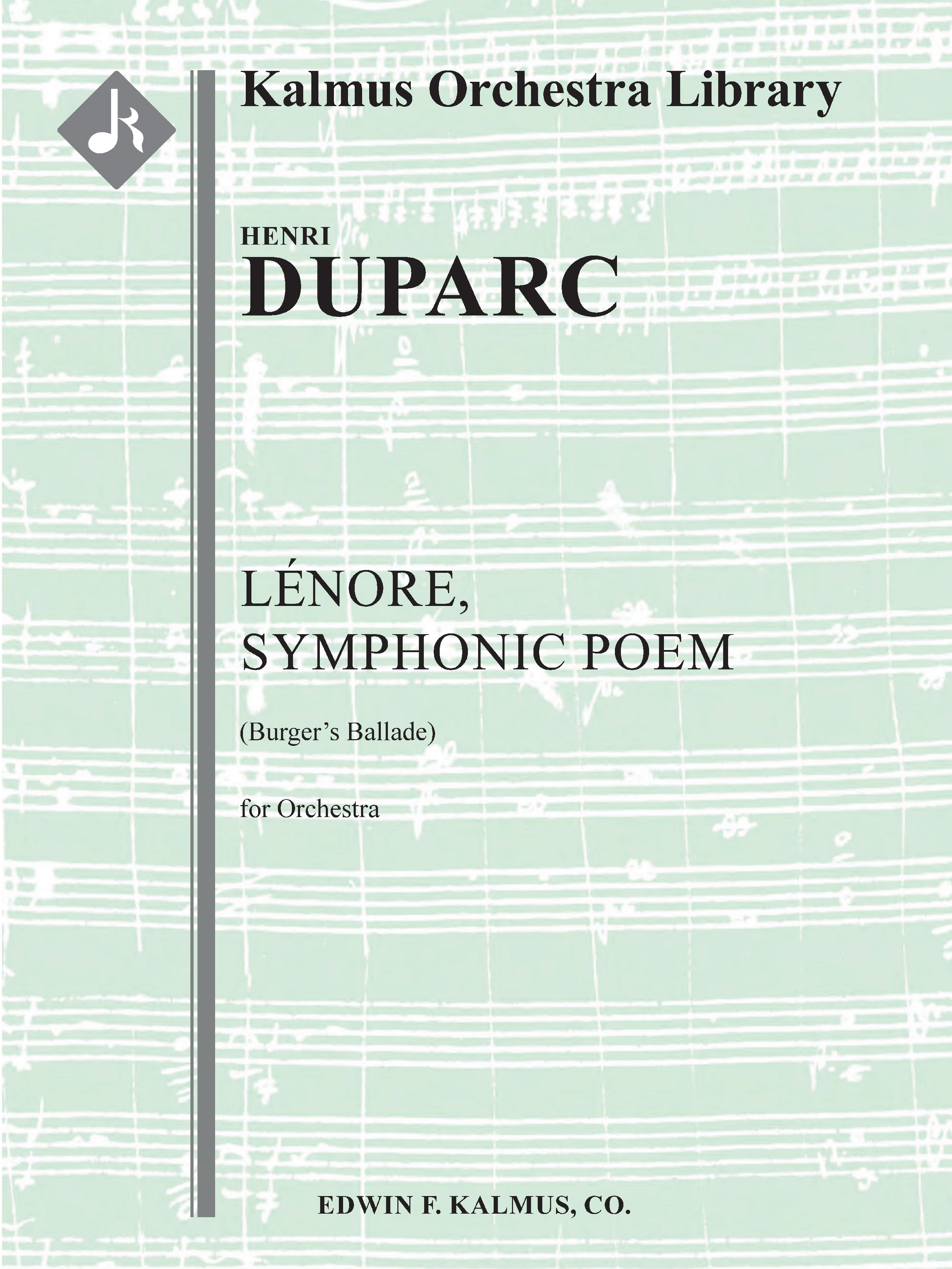 Lenore, Symphonic Poem (Burger's Ballade): Full Orchestra, Conductor ...