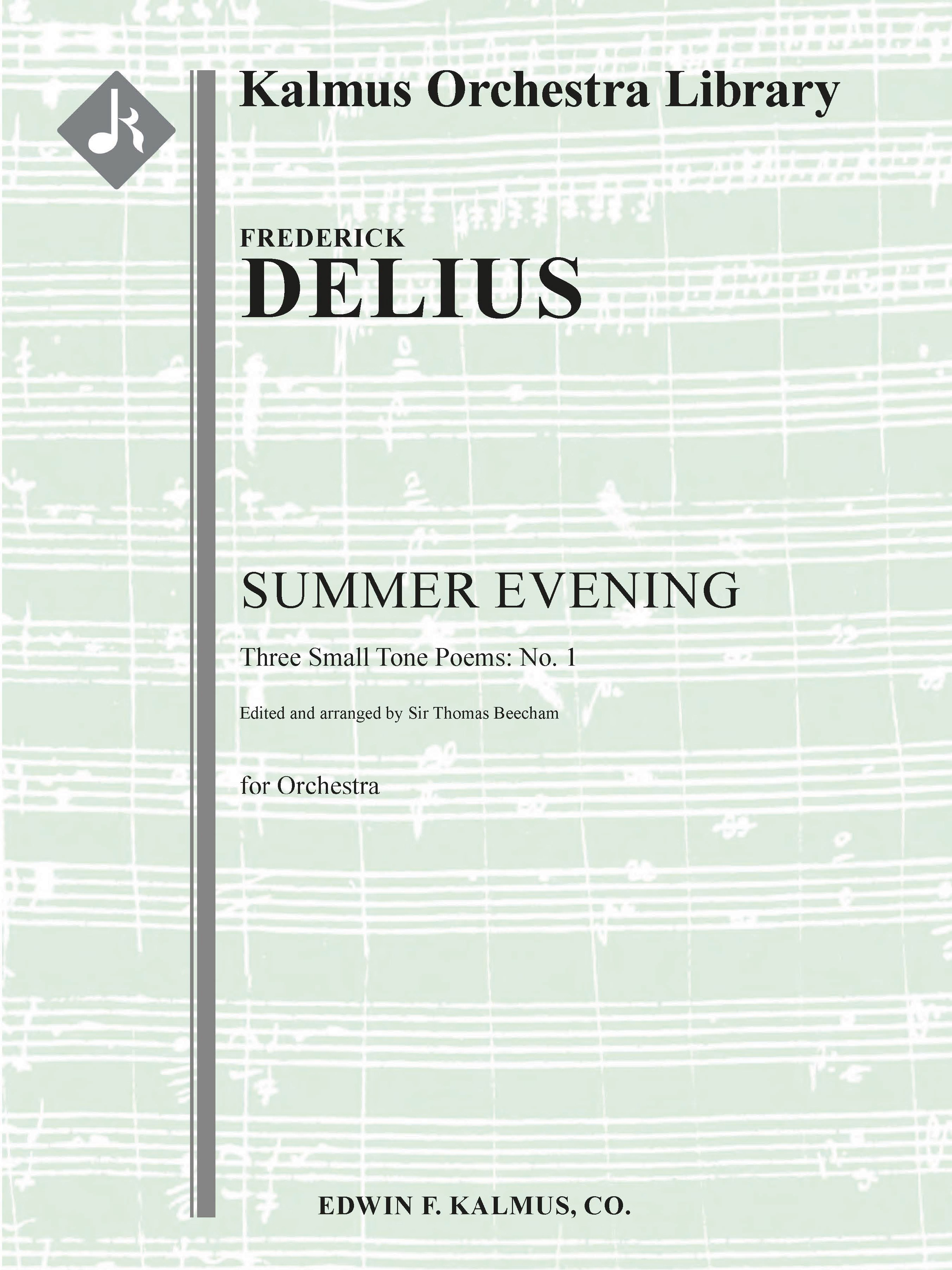 Summer Evening [Three Small Tone Poems, No. 1]: Full Orchestra ...