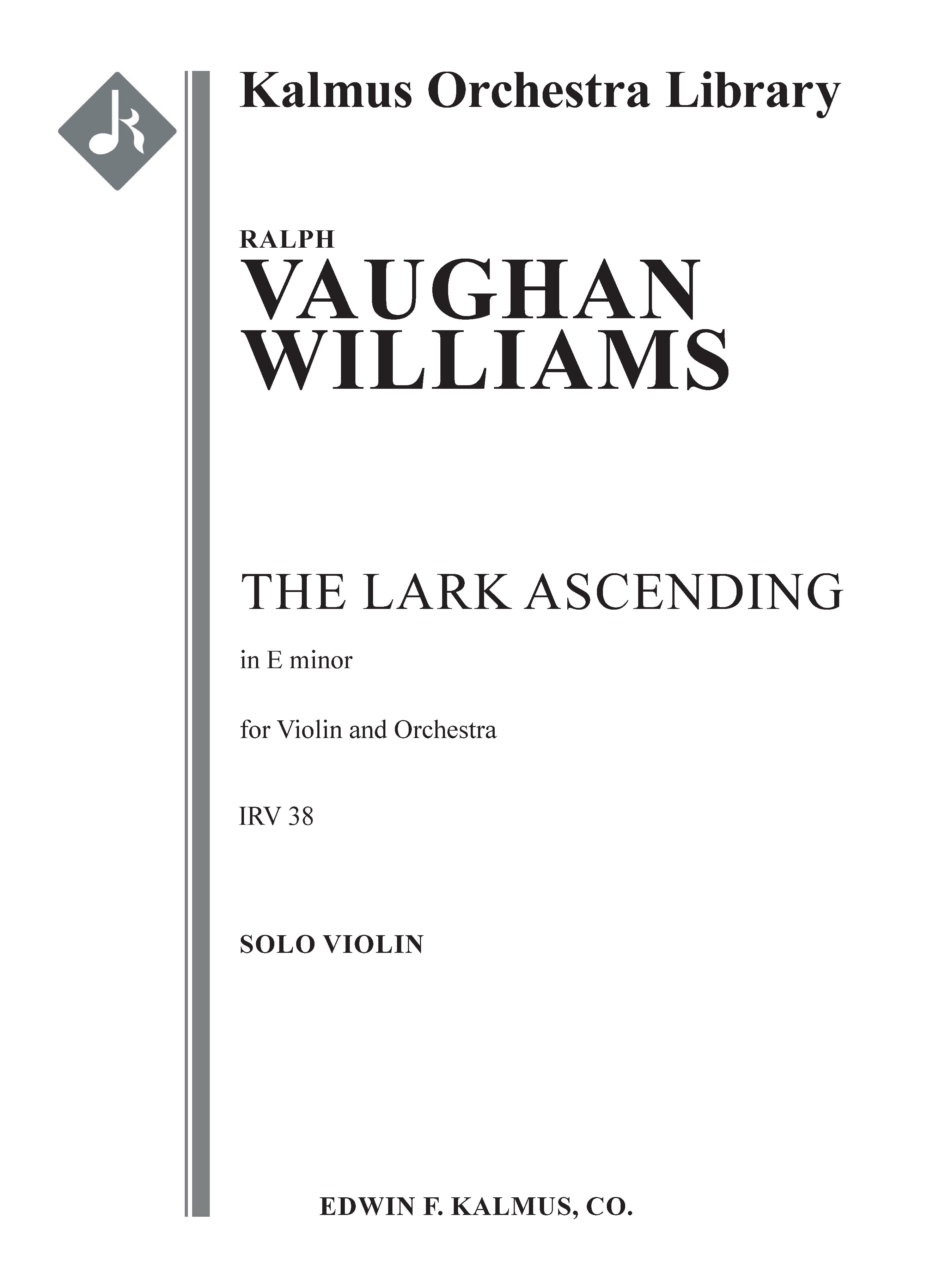 The Lark Ascending for Violin and Orchestra: Full Orchestra, Solo ...