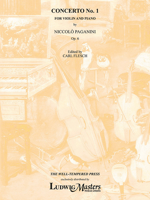 Concerto for Violin No. 1, Op. 6: Violin, Solo with Piano, Book: Niccolo Paganini | Sheet Music