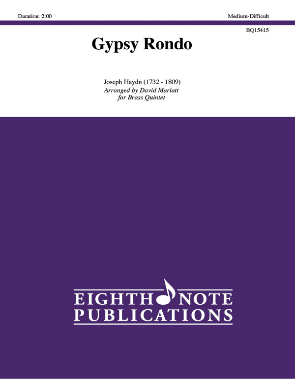 Gypsy Rondo: Brass Quintet Score & Parts: Joseph Haydn | Sheet Music
