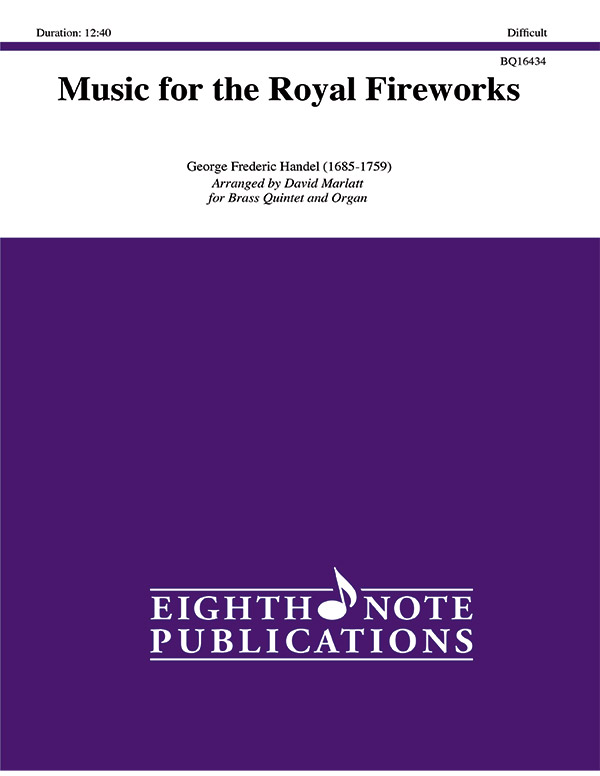 Music for the Royal Fireworks: Brass Quintet Score & Parts: George ...