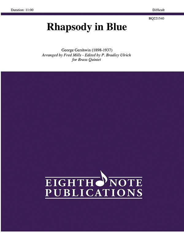 Rhapsody in Blue: Brass Quintet Score & Parts: George Gershwin | Sheet ...
