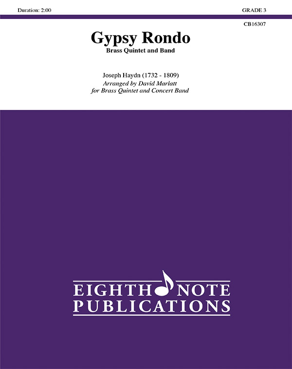 Gypsy Rondo: Concert Band Conductor Score & Parts: Joseph Haydn | Sheet ...