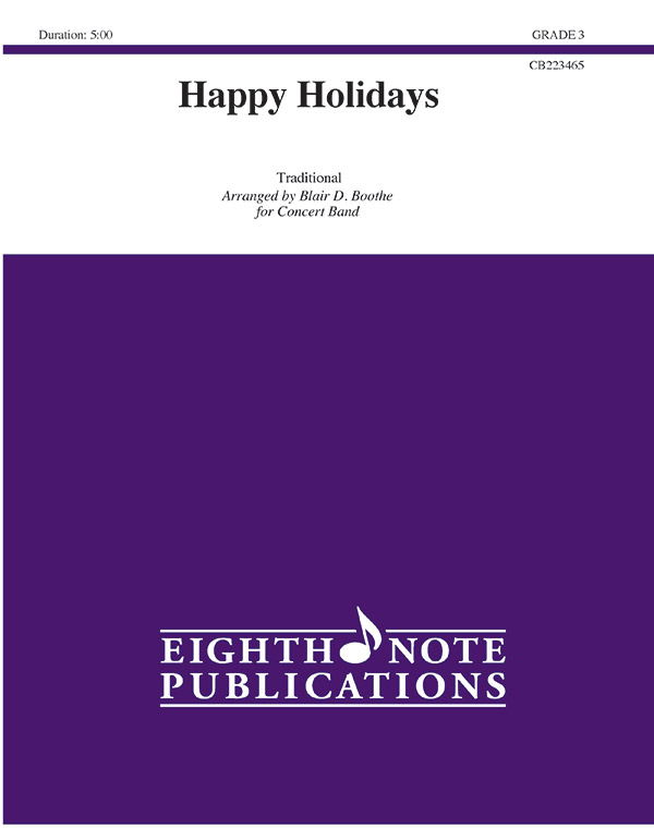 Happy Holidays: Concert Band Conductor Score & Parts | Sheet Music