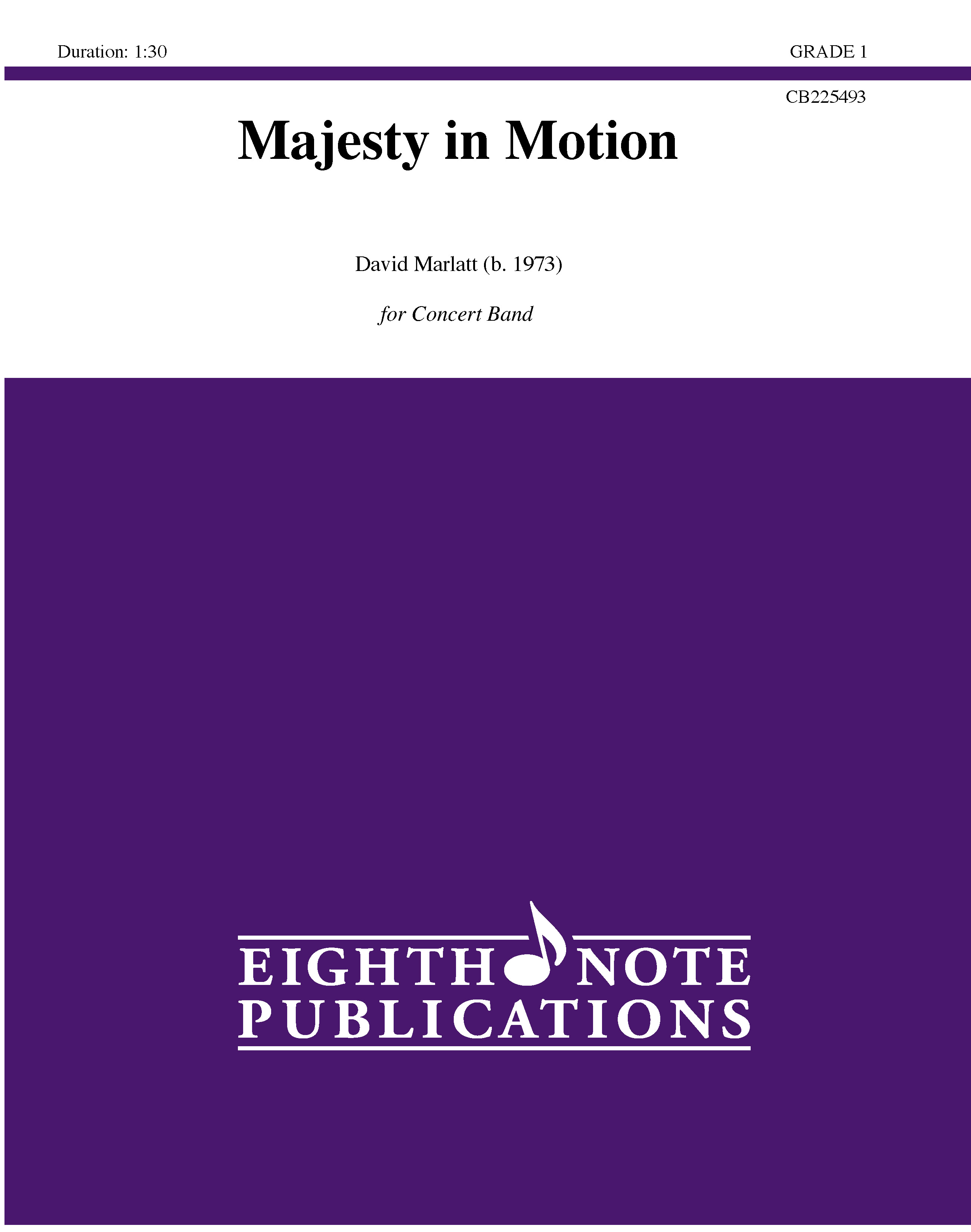 Majesty in Motion: Concert Band Conductor Score: David Marlatt | Sheet ...