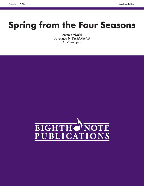Spring from The Four Seasons: 6 Trumpets Score & Parts: Antonio Vivaldi ...