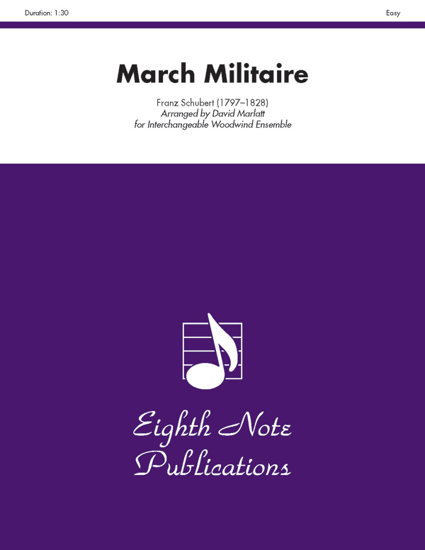 March Militaire: Interchangeable Woodwind Ensemble Score & Parts: Franz ...