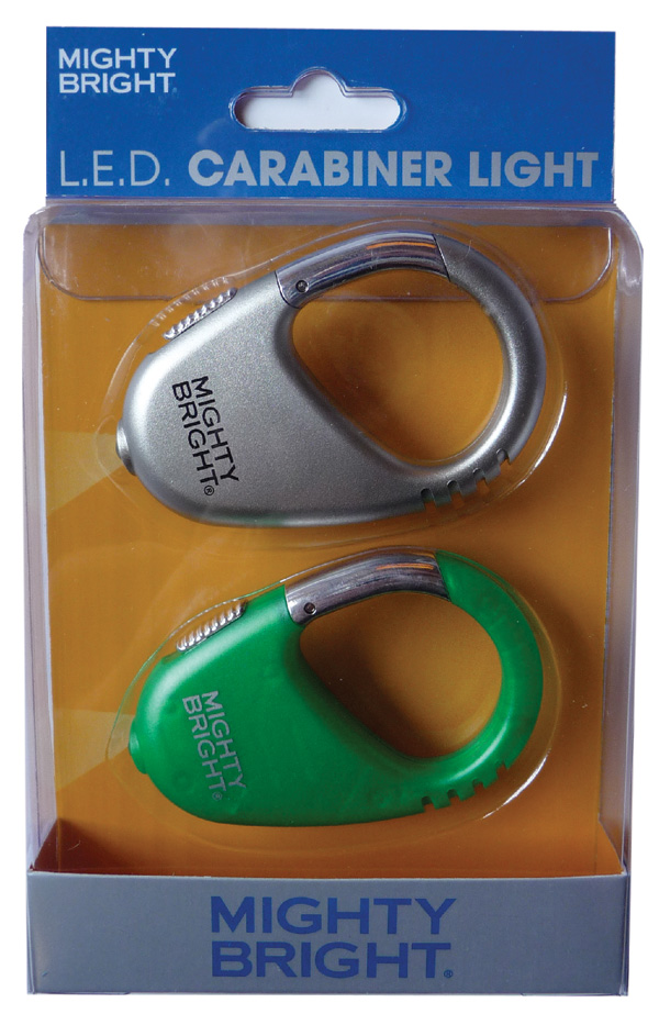 Mighty Bright LED Carabiner 2-Pack: Green and Silver: | Alfred Music