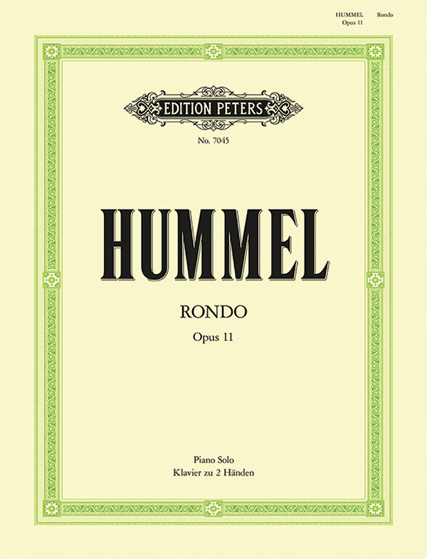 Rondo in E flat Op.11: Piano Solo: Johann Nepomuk Hummel | Sheet Music