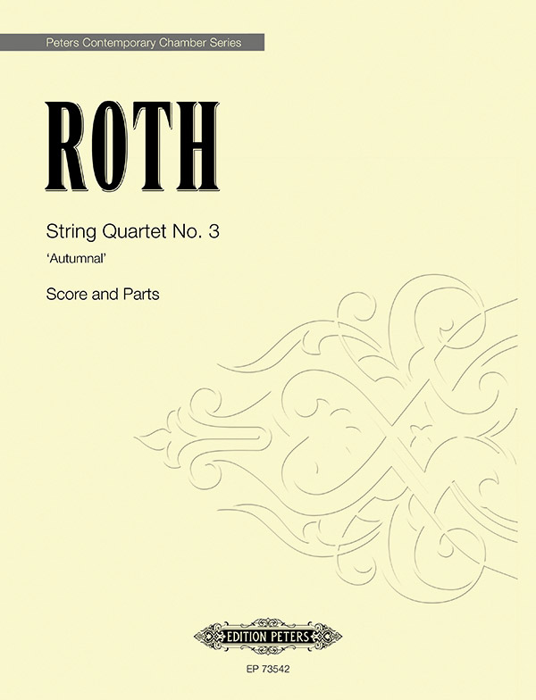 String Quartet No. 3: String Quartet Conductor Score & Parts: Alec Roth | Sheet Music